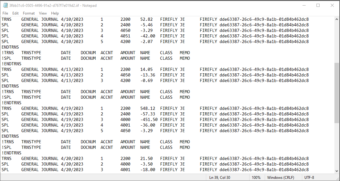 Accounting End of Day Procedure