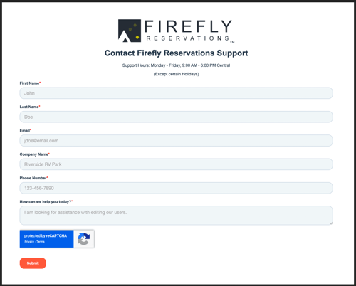 Firefly Customer Support