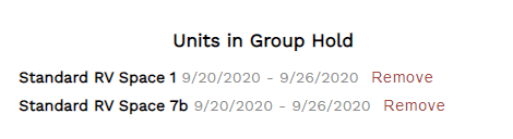Group Holds