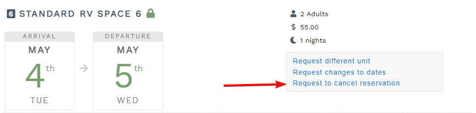 Cancel a Reservation