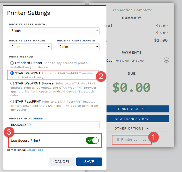 Setting up Secure Print