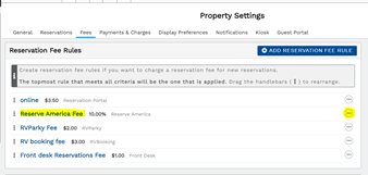 Setting Up ReserveAmerica Connection