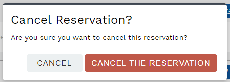 Cancel a Reservation