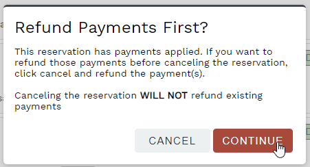 Cancel a Reservation