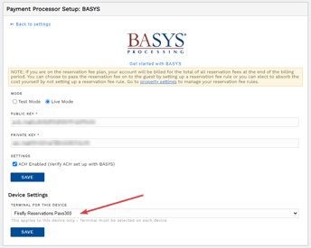 Add a Credit Card Terminal - BASYS