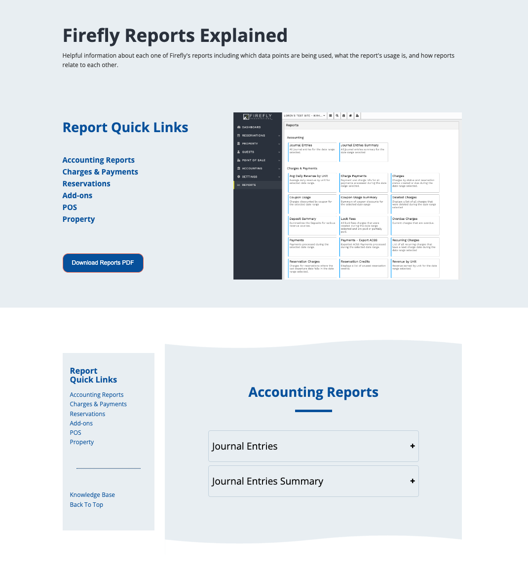 Understanding Firefly Reports