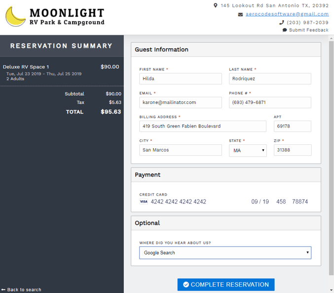 Using the Reservation Portal