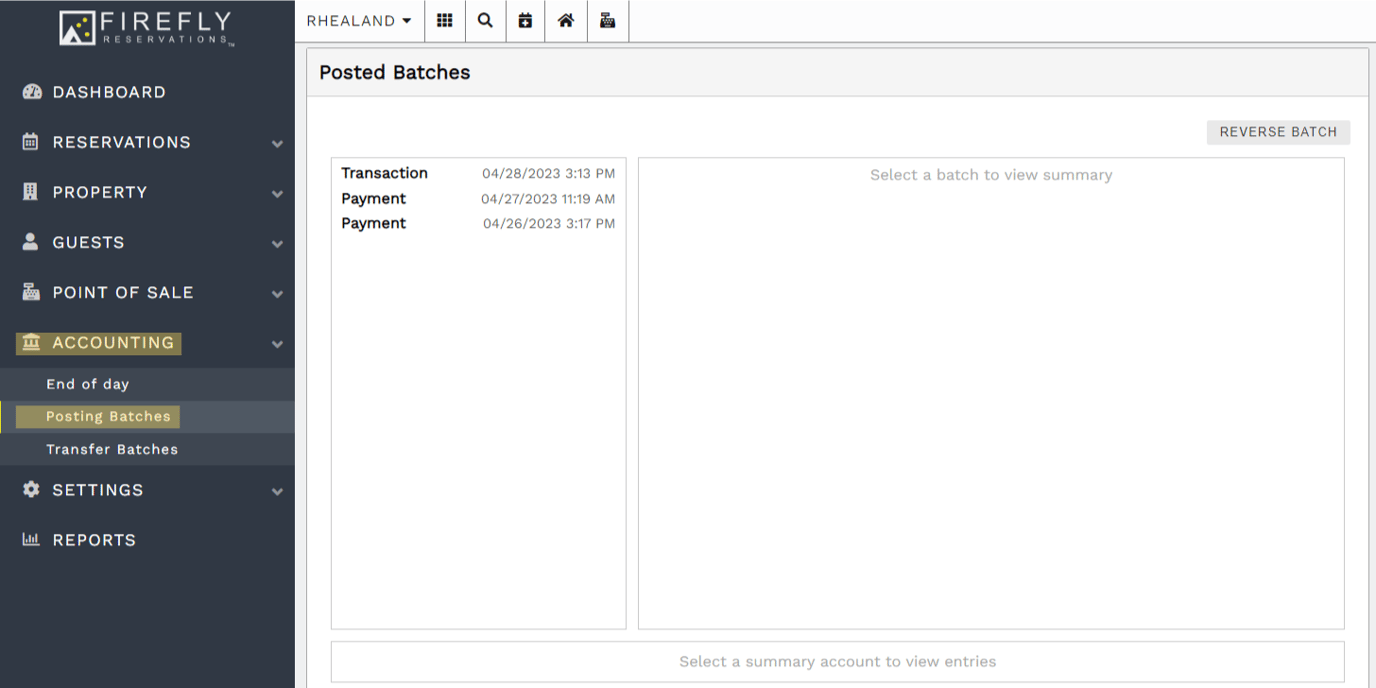 Accounting End of Day Procedure