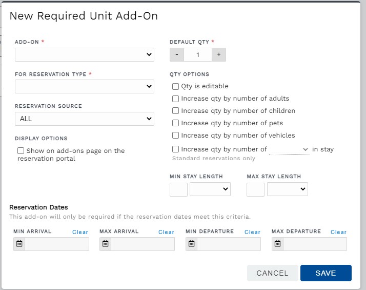 Required Add-ons