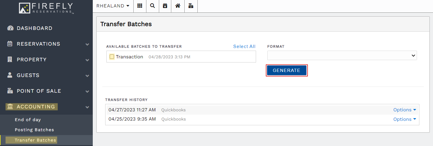 Accounting End of Day Procedure