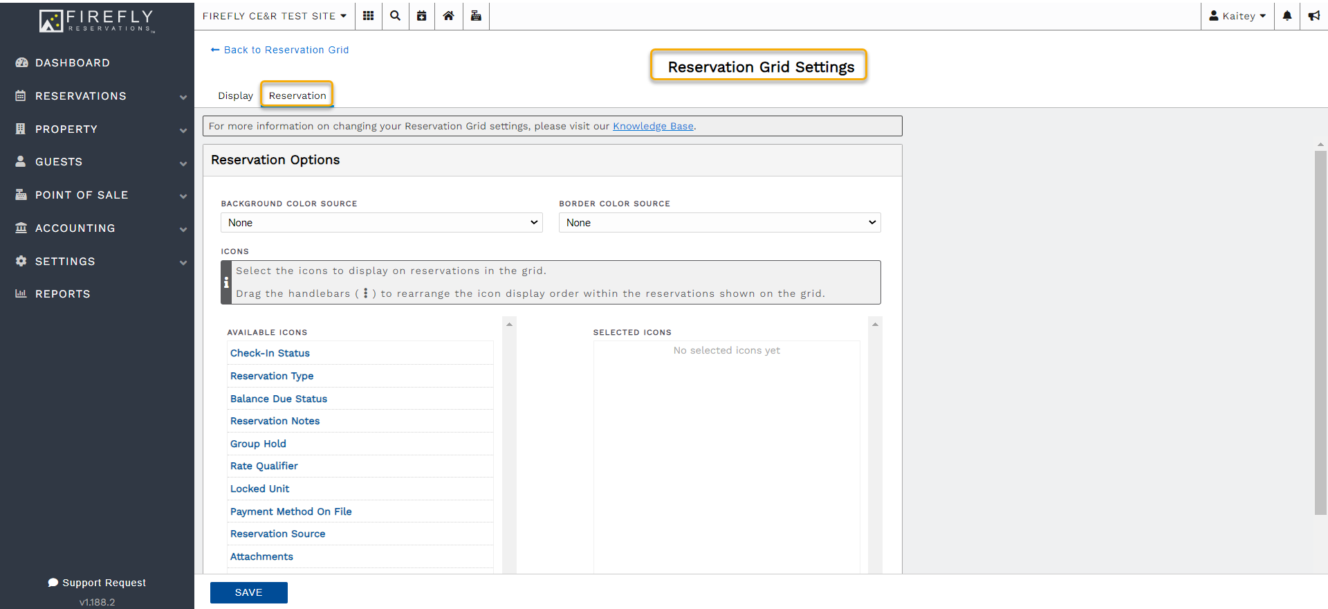 Using the Reservation Grid