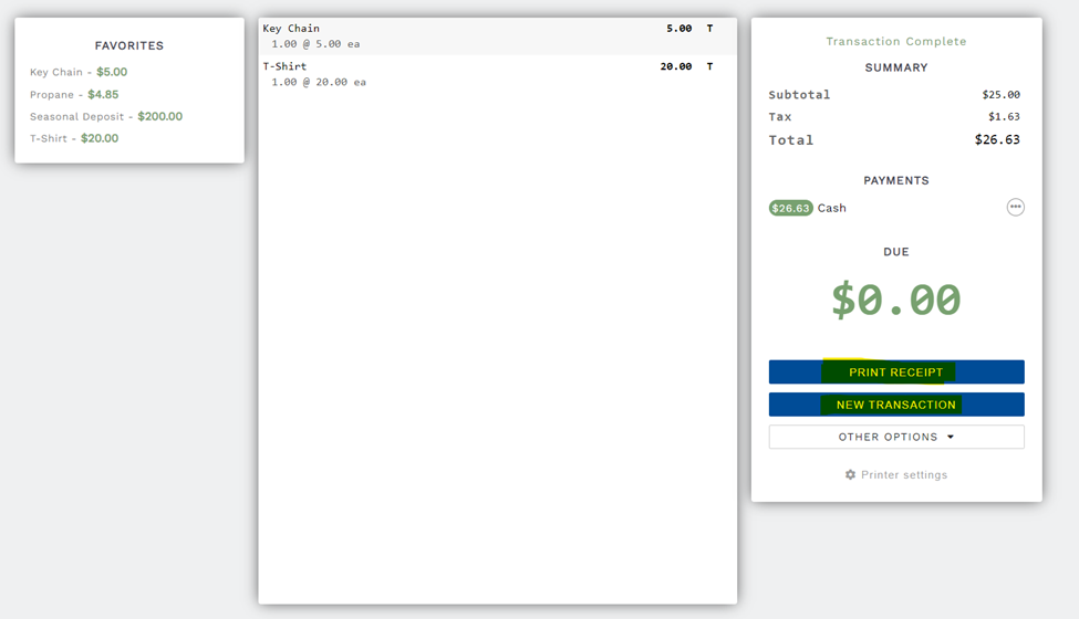 Setting up and Using the Firefly Point of Sale