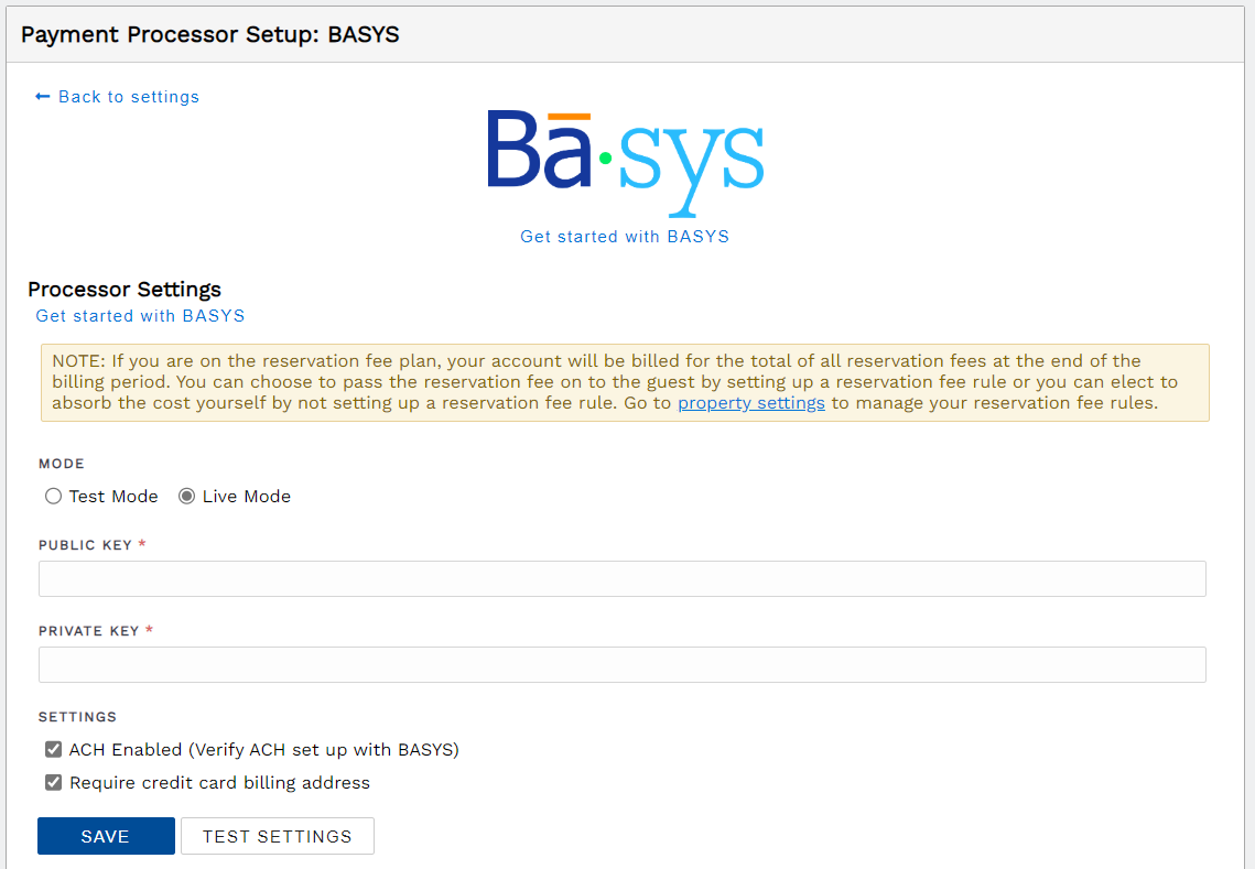 Process Payments with BASYS