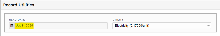 Record Utilities: Correct a Meter Reading