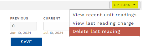 Record Utilities: Correct a Meter Reading