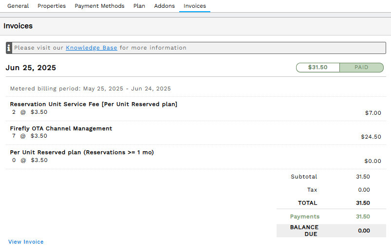 How do I find my Invoice from Firefly?