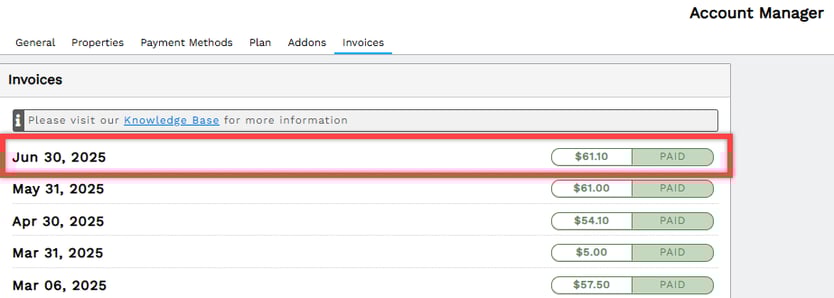 How do I find my Invoice from Firefly?