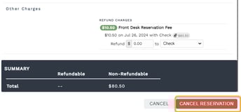 Cancel a Reservation