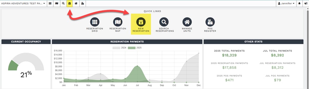 Create a New Reservation