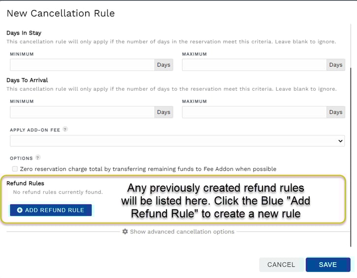 Cancellation Rules and Refund Rules Set Up and User Guide