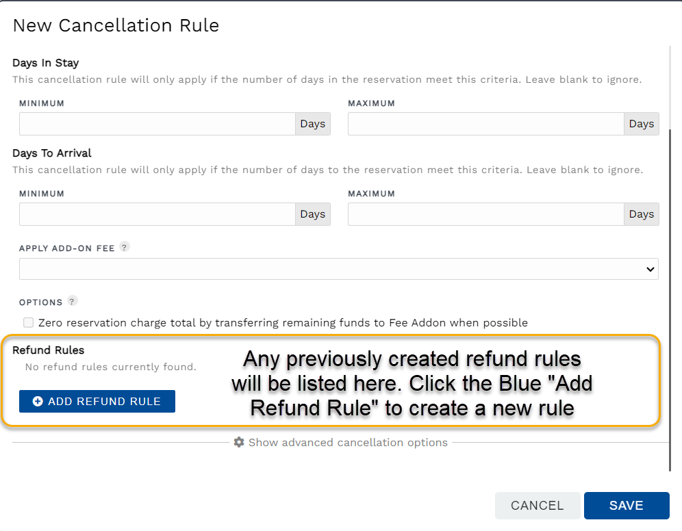 Cancellation Rules and Refund Rules Set Up and User Guide