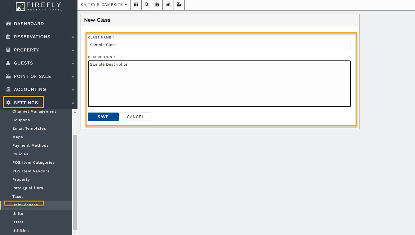 How do I add or edit a unit class?