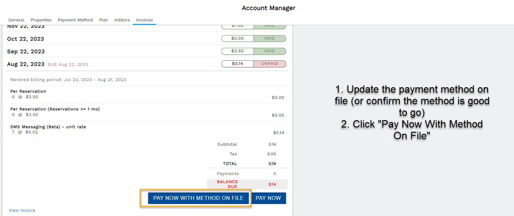 Pay For Your Firefly Account - Add or Update Payment Information