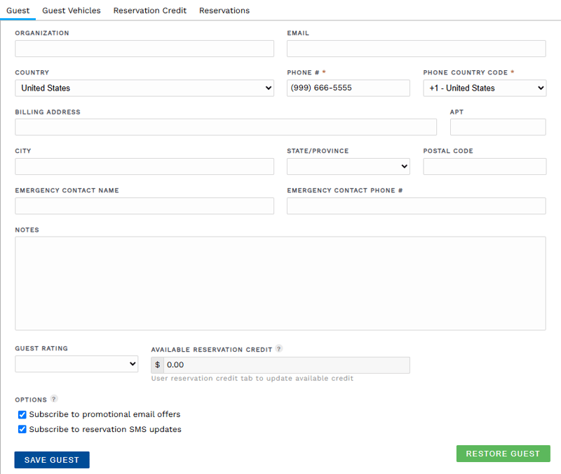 Understanding the Guest Profile