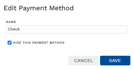 How do I change Payment Method options?