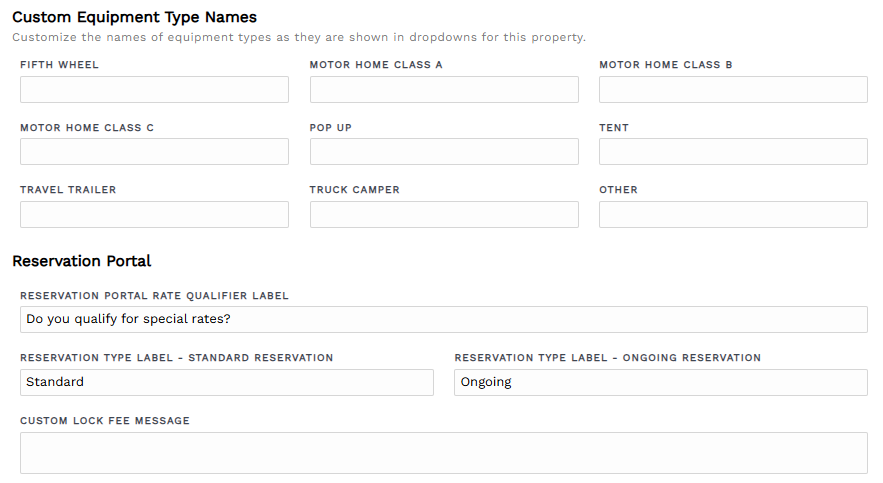 Property Settings