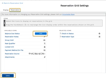 Using the Reservation Grid